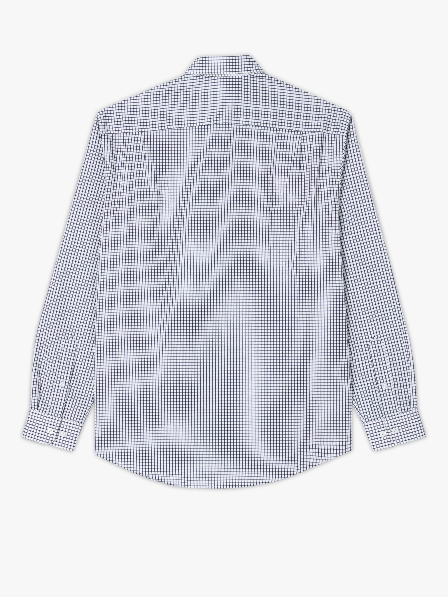 R.M. Williams Collins Shirt – Navy White - Trims